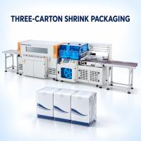 China Bottle Cartoning and Shrink Packaging Line with Integrated Controls for sale
