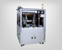 China AB Glue Double-Sided Dispensing and Curing Machine--Dispensing equipmen engineered to deliver full area UV adhesive coating along side blue film on air cooled power battery PACK for sale