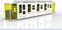 China High-precision OCA curved multi-layer lamination system for optical and display manufacturing. Supports 2–7 layer OCA film lamination, flat and curved glass, ≤6 μm thickness uniformity. for sale