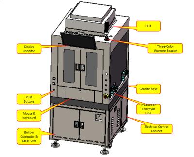China Vertical Solder Ball Welding Machine Enclosed Laser System  vision system  soldering technology   soldering system  vertical cabinet for sale