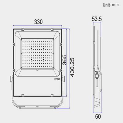China Security Outdoor LED Flood Light SMD Lighting 150 Watt 15000lm For Parking / Gardens for sale