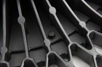 China Black UFO High Bay Meanwell / Sosen Drive Round LED High Bay Air Flow Heat Sink for sale