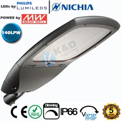 China High Efficiency LED Outdoor Street Lights 140Lm/W With 5 Years Warranty for sale