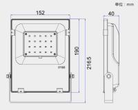 China High CRI Industrial LED Flood Lights Low Light Decay 20W ETL DLC CE Listed for sale
