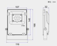 China Durable Square 10W 100LM/W SMD LED Floodlight With Tempered Glass CE RoHS Certification for sale