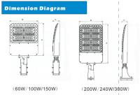 China Meanwell / Sosen Driver Outdoor Area Lighting Fixtures Ip65 Dustproof for sale
