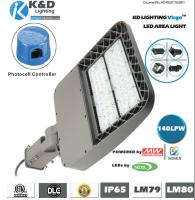 China 1.4ft Square LED Outdoor Area Street Lighting Lamp 250W 130Lm/W Efficiency for sale