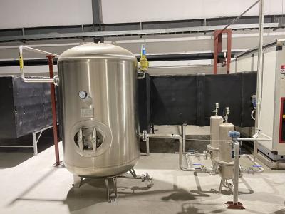 China Fixed Compressed Gas Storage Cylinder Set 25MPa 559mm OD Modular Gas Canister Tank for sale