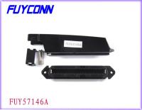 China 50 Pin Centronics IDC Connector Female Receptacle 2.16mm Pitch 90 Degree Cable Exit for sale