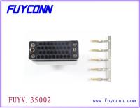China SGS-Certified V35 Crimping Female Connector 1-34 Pin with Gold Plated Contacts and Aluminum Case for sale