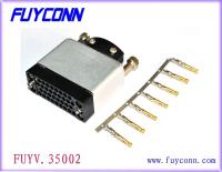 China SGS-Certified V35 Crimping Female Connector 1-34 Pin with Gold Plated Contacts and Aluminum Case for sale