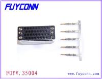 China V.35 Male Crimp Housing Connector 1-34 Pin with Gold Plated Contacts and Aluminum Case for sale