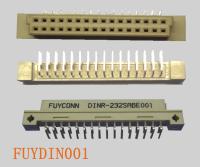 China DIN 41612 32P Female Right Angle R Type Receptacle Connector - 2A Current, 250V Rating for sale