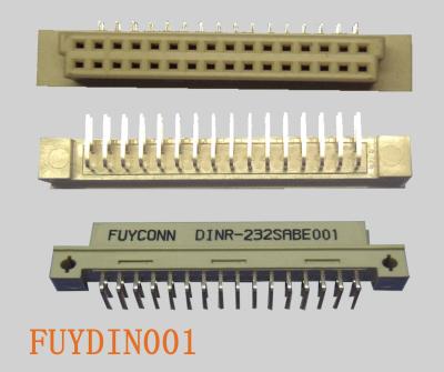 China DIN 41612 32P Female Right Angle R Type Receptacle Connector - 2A Current, 250V Rating for sale
