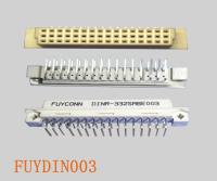 China Eurocard 3 Rows 32P Female Right Angle R Type DIN 41612 Connector with 2 AMP Current Rating and 250VAC Voltage Rating for sale