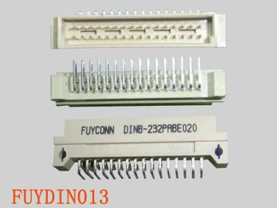 China DIN 41612 B Type 32 Pin Right Angle Male Eurocard Connector 2 Rows PBT for sale