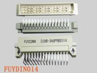 China DIN 41612 B Type 48 Pin Right Angle Male Eurocard Connector 3 Rows PBT for sale