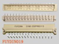 China DIN 41612 B Type 3 Row 32P Right Angle Male Connector Plug 2.54mm Pitch for sale