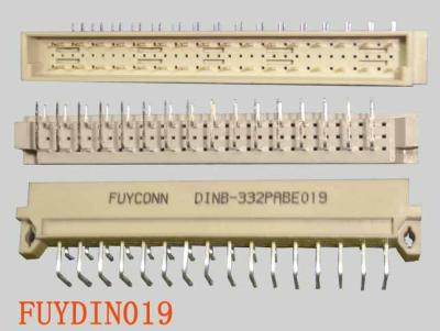 China DIN 41612 B Type 3 Row 32P Right Angle Male Connector Plug 2.54mm Pitch for sale