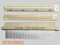 China DIN 41612 B Type 64 Pin Receptacle Connector 2.54mm Pitch Straight PCB Female for sale
