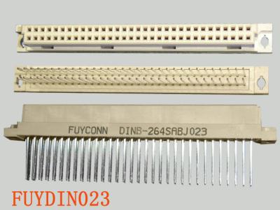 China DIN 41612 B Type 64 Pin Receptacle Connector 2.54mm Pitch Straight PCB Female for sale