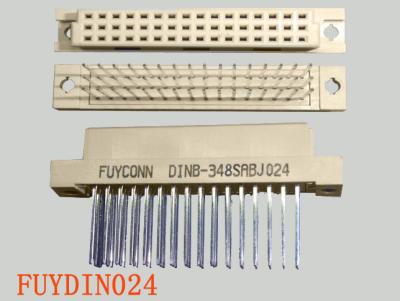 China DIN 41612 B Type 64P Eurocard Straight Female Receptacle Connector 2A 250V for sale