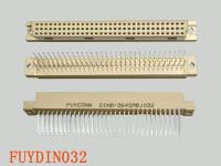 China PCB Straight DIN 41612 Connector 3 Rows 64Pin Middle Row is Empty for sale