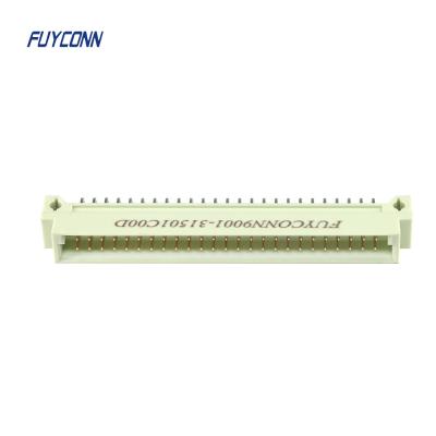 China Female DIN41612 Press Pin Eurocard Connector 3x32Pin 64P 96P 3 Rows 2.54mm Pitch for sale