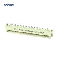 China DIN 41612 3 Row Straight Male Eurocard Connector 96 Pin PCB Right Angle for sale