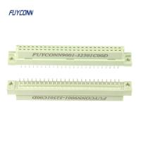 China DIN 41612 Female Connector 50 Pin 2 Row 2.54mm Pitch Vertical PCB Eurocard for sale