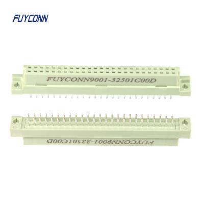 China DIN 41612 Female Connector 50 Pin 2 Row 2.54mm Pitch Vertical PCB Eurocard for sale