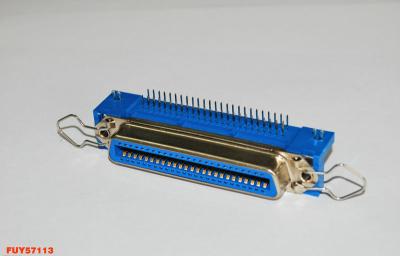 China 36 Pin Centronic Female Right Angle PCB Connector for Printers - 2.16mm Centerline, 5A Current Rating for sale