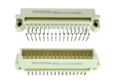 China DIN41612 Female Eurocard Connector 3 Rows 96P Press Pin 2.54mm Pitch for PCB for sale