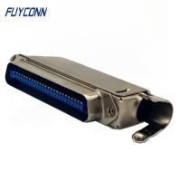 China DDK 57 Series Centronics 50 Pin Female Connector 5770500 Right Angle Hood for sale