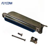 China DDK 57 Series Centronics 50 Pin Female Connector 5770500 Right Angle Hood for sale