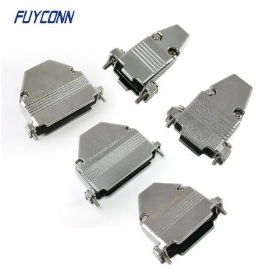 China D Sub Connector Metal Backshell 50pin Straight Top Entry Nickel Plated Dust Cover for sale