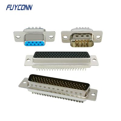 China D SUB Connector 9 to 78 Pin Straight PCB Solder Cup Male Female High Density for sale