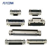 China PCB SCSI Female Connector 1.27mm Right Angle 68 Pin for Servo Applications for sale