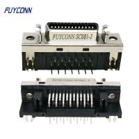 China PCB SCSI Female Connector 1.27mm Right Angle 68 Pin for Servo Applications for sale