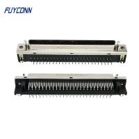 China PCB SCSI Female Connector 1.27mm Right Angle 68 Pin for Servo Applications for sale
