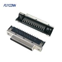 China Right Angle SCSI Connector PCB 50pin 68pin 100pin Female 1A for sale