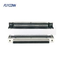 China Right Angle SCSI Connector PCB 50pin 68pin 100pin Female 1A for sale
