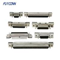 China Straight PCB SCSI Female Servo Connector 14pin to 100pin 1A 500V for sale