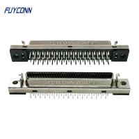 China Straight PCB SCSI Female Servo Connector 14pin to 100pin 1A 500V for sale