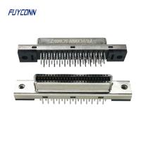 China PCB Straight SCSI Connector Female 50pin 1.27mm Pitch Vertical Mount for Servo Systems for sale