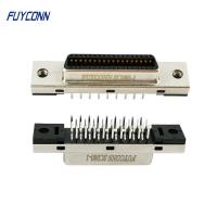 China PCB Straight SCSI Connector Female 50pin 1.27mm Pitch Vertical Mount for Servo Systems for sale