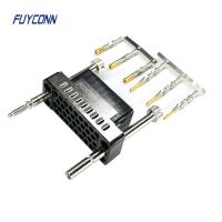 China 34-Pin V.35 Right Angle PCB Connector - Female/Male Crimping Type with 7A Current Rating for sale