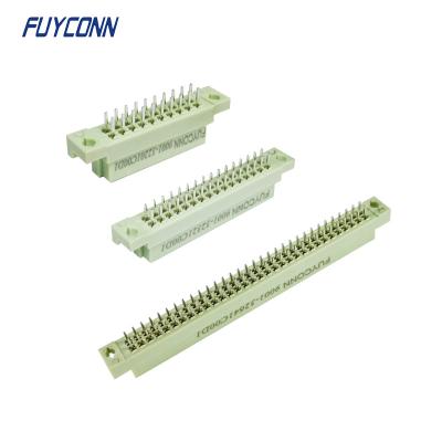 China Female DIN 41612 Connector 2 Rows 20 32 64 Pin PCB Vertical Terminals 2.54mm Pitch for sale