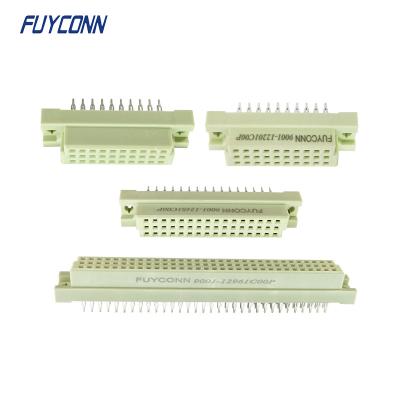 China DIN 41612 Eurocard Connector Female 3 Rows 30pin 48pin 96pin Press Pin Solderless for sale