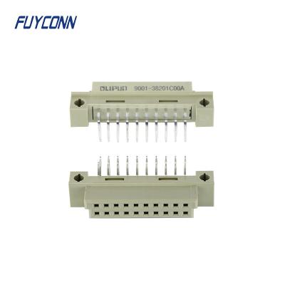 China DIN41612 Connector Female 2x10P 20pin Right Angle PCB 2.54mm Pitch 5A for sale